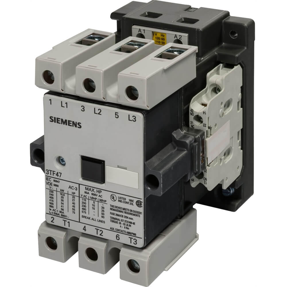 3TF47 02-0AF0-ZA01 63 Amp Power Contactor 2NO+2NC 110V AC | Contactor ...