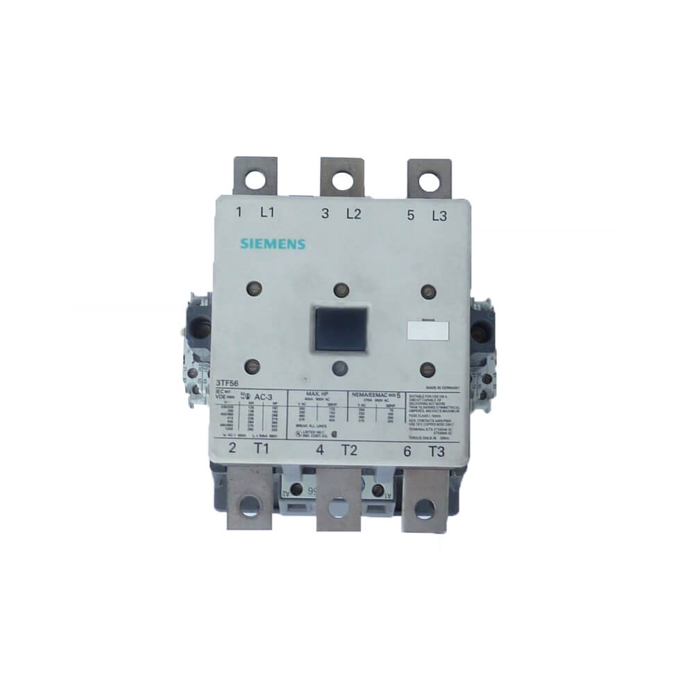 3TF56 02-0AP0 400 Amp Power Contactor 2NO+2NC 240V AC | Contactor ...