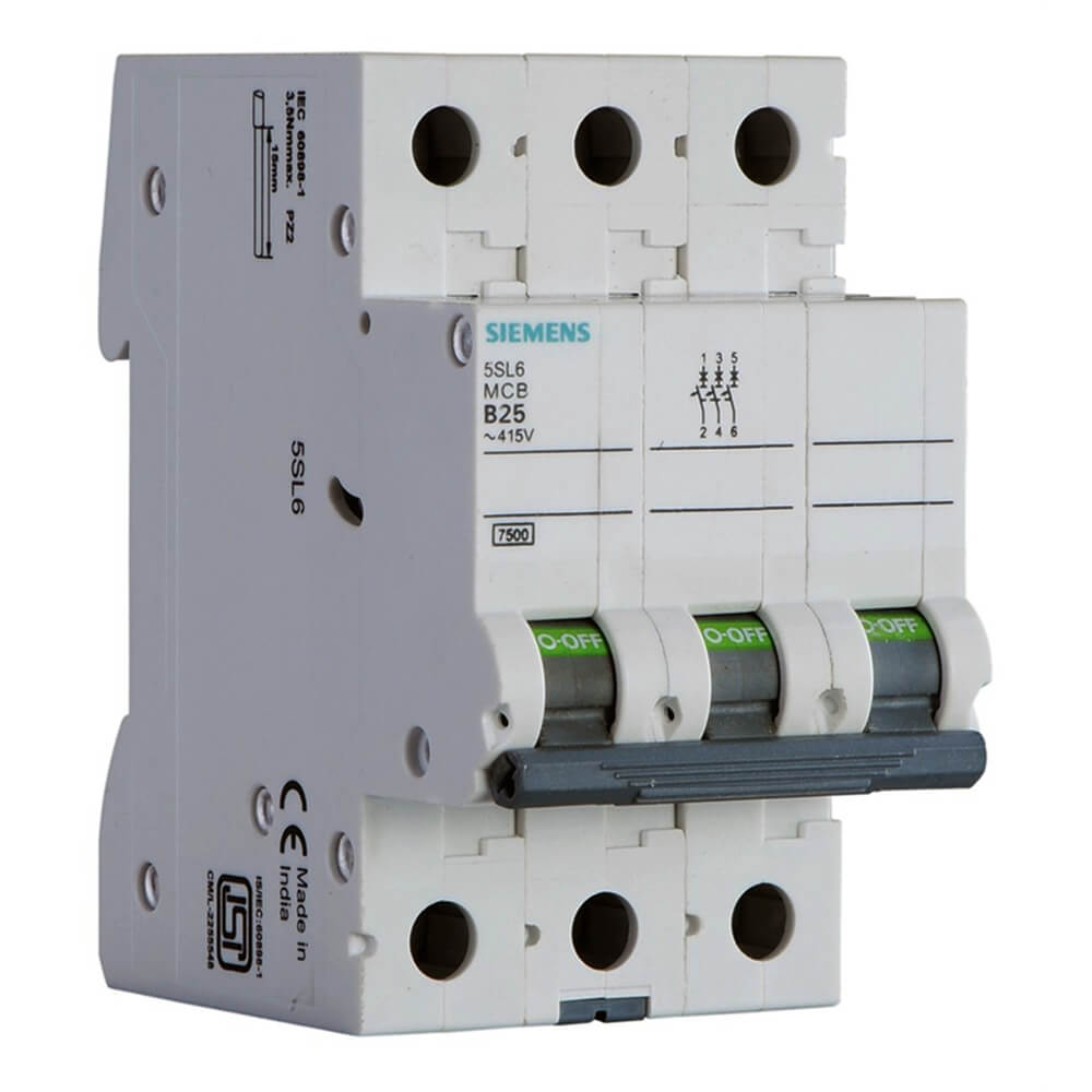 5SL63507RC MCB 50 Amp 3 Pole 7.5kA | MCB | Miniature Circuit Breaker